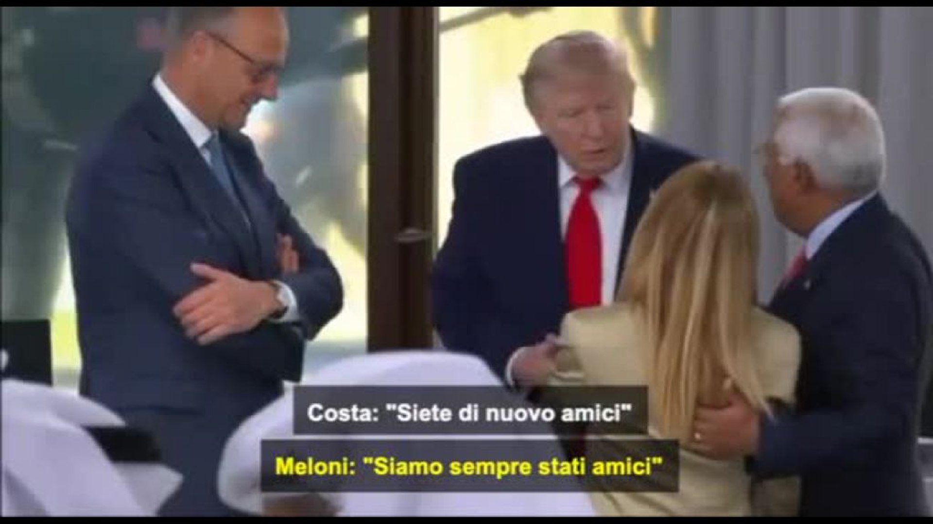 G7, Trump scherza con Meloni: "Io abbandonato", e lei: "Ma no..."
