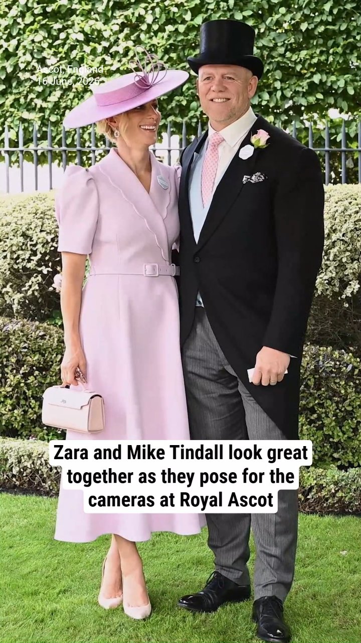 Zara and Mike Tindall look great together as they pose for the cameras ...