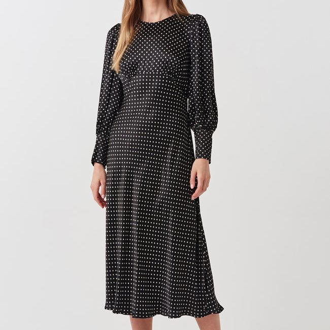 Mary Berry styles an elegant polka dot dress from Holland Cooper for ...