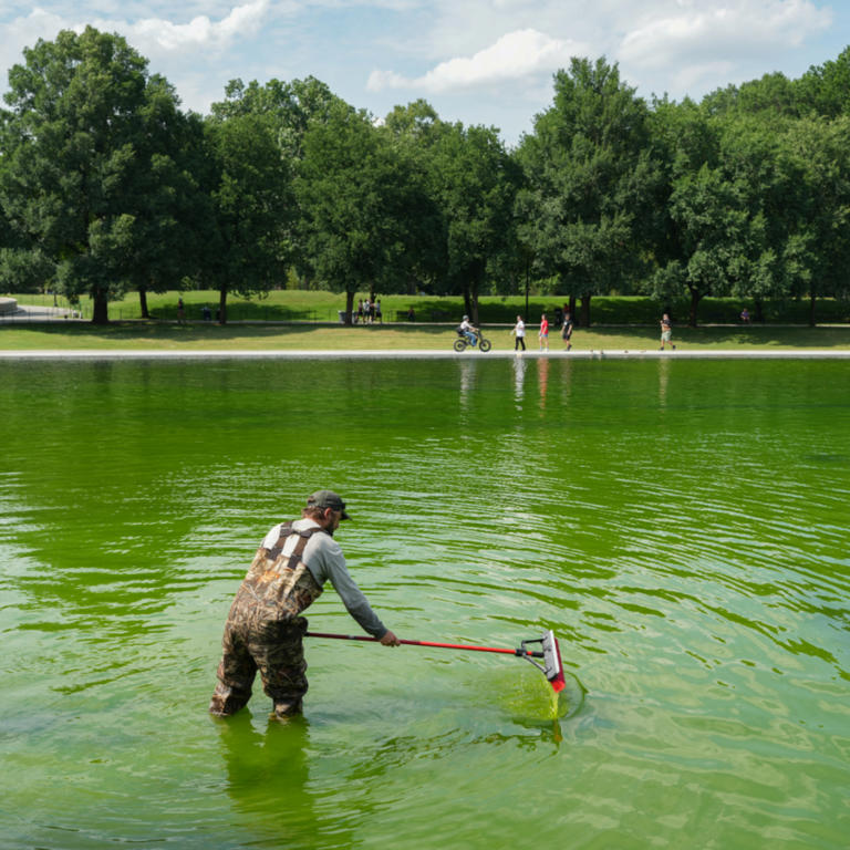 Washington: Algen in von Trump renoviertem Wasserbecken