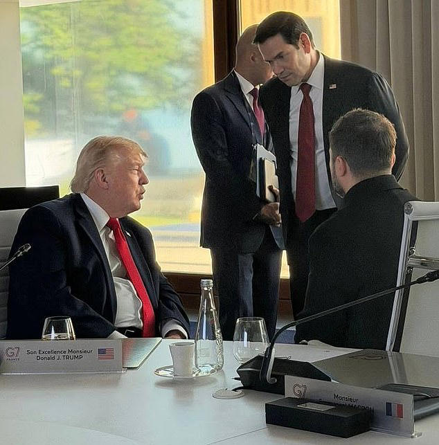 Macron and Zelensky caught in hot mic moment discussing how to deal ...