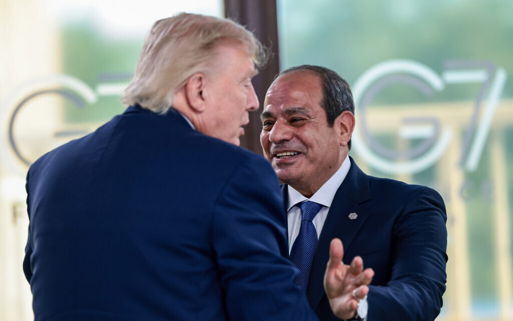 At G7 summit, Egypt’s Sissi urges Israel to abandon plans to capture ...