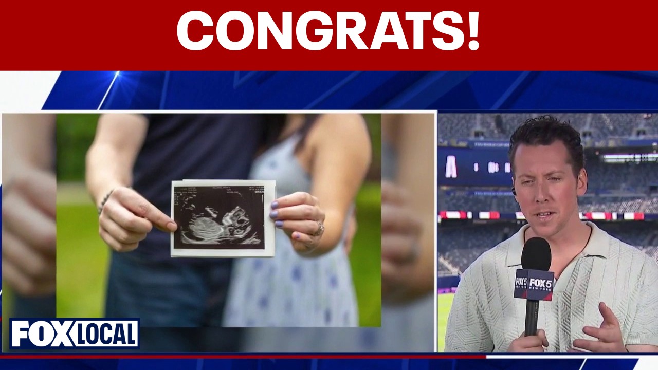 FOX 5 reporter Ryan Kristafer and his wife are expecting their first baby