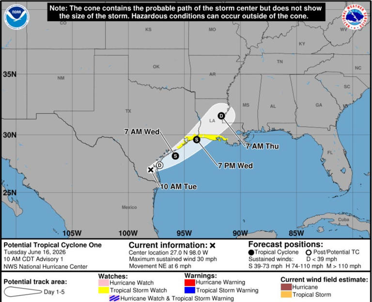 'Life threatening' floods possible with Potential Tropical Cyclone One