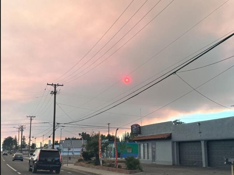 IE air quality suffers under smoky skies from Shore Fire