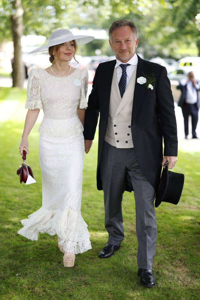 Geri Halliwell-Horner puts on united front with husband Christian in ...