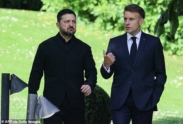 Macron and Zelensky caught in hot mic moment discussing how to deal ...