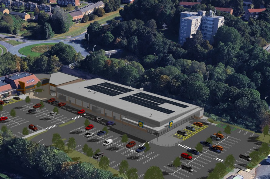 New pictures show first look of new Lidl store at Moor Allerton Centre ...