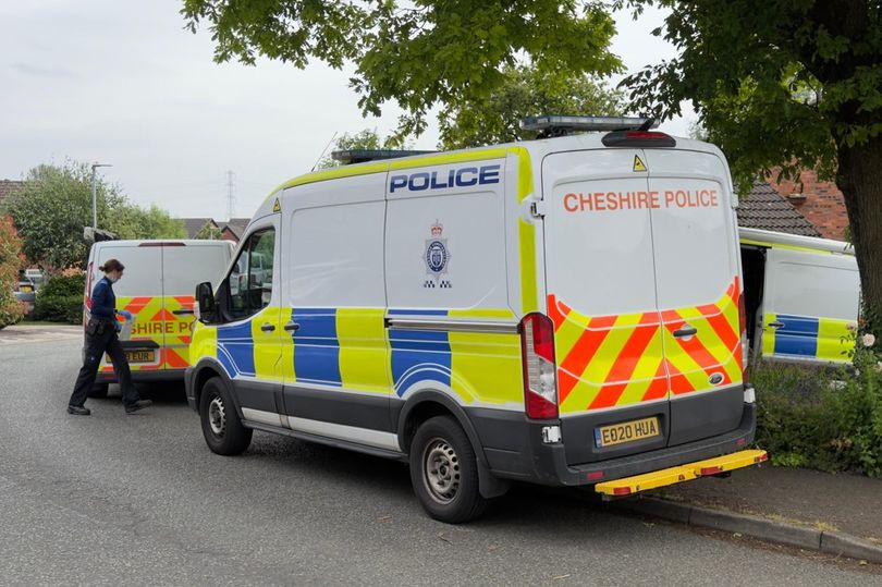 Firearms arrest as police descend on Cheshire estate