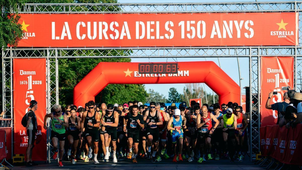 5.000 personas participan en la "La Cursa deks 150 anys" de Estrella Damm