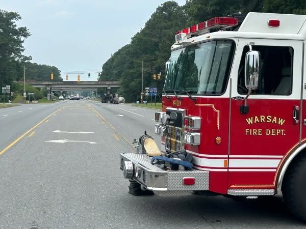 Highway 24 & I-40 westbound closed near Warsaw due to hazmat spill