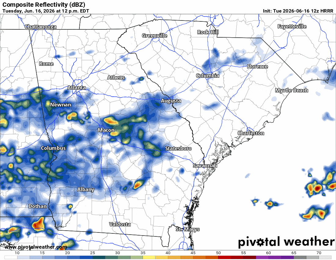 Scattered rain showers, isolated flash flooding possible today
