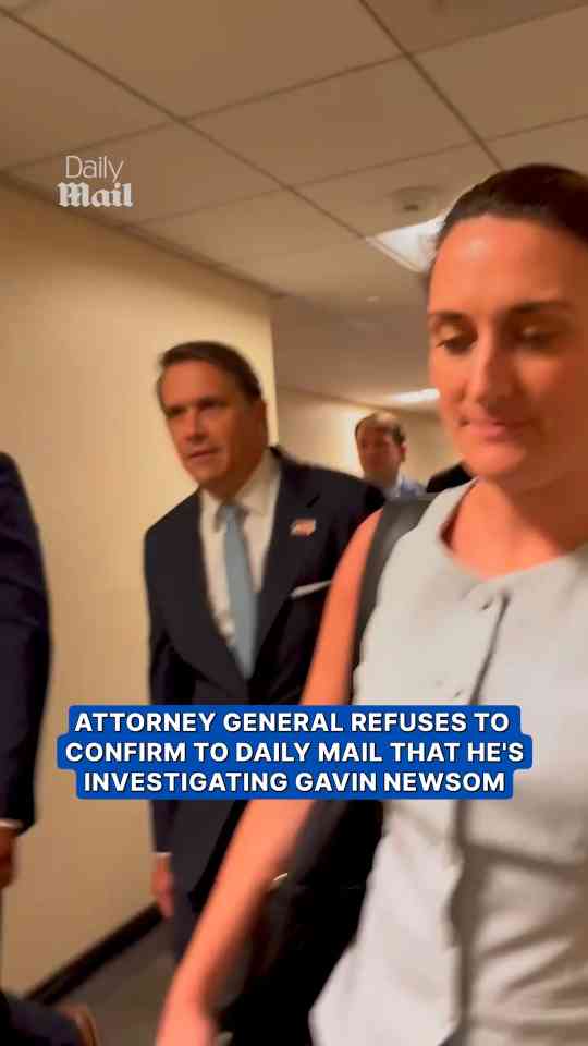 Attorney general declines questions about reported Newsom investigation