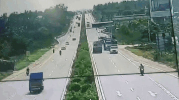 CCTV captures multiple-vehicle collision on NH-648 near Bengaluru, 3 ...