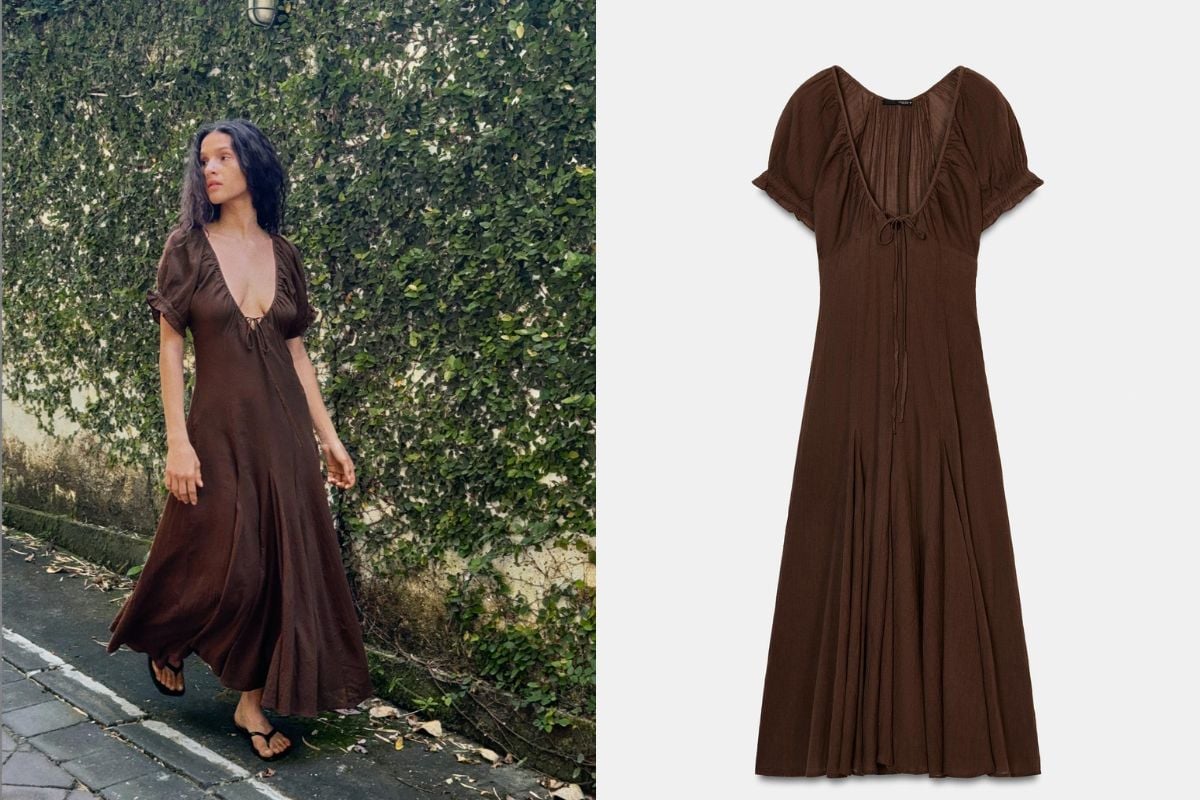 The perfect dress to take on holidays to Spain: Zara's 100% chiffon ...