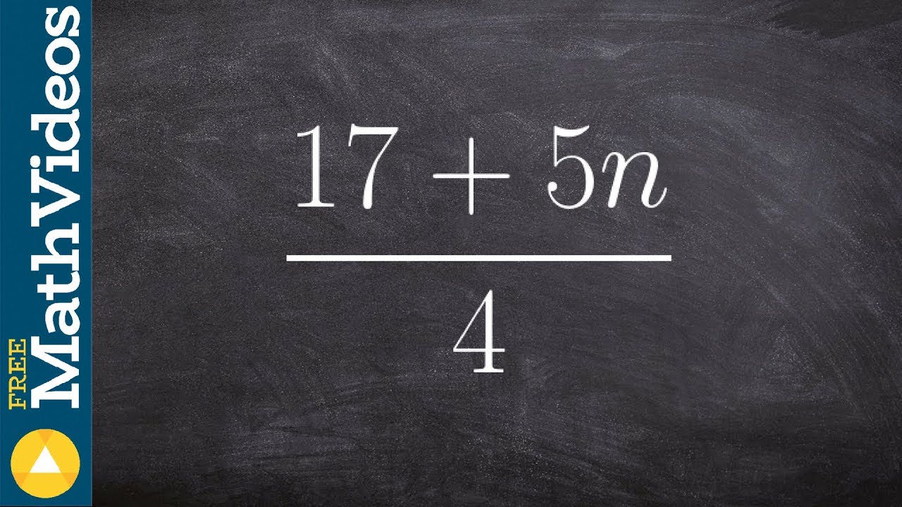 Rewriting a rational expression using distributive property
