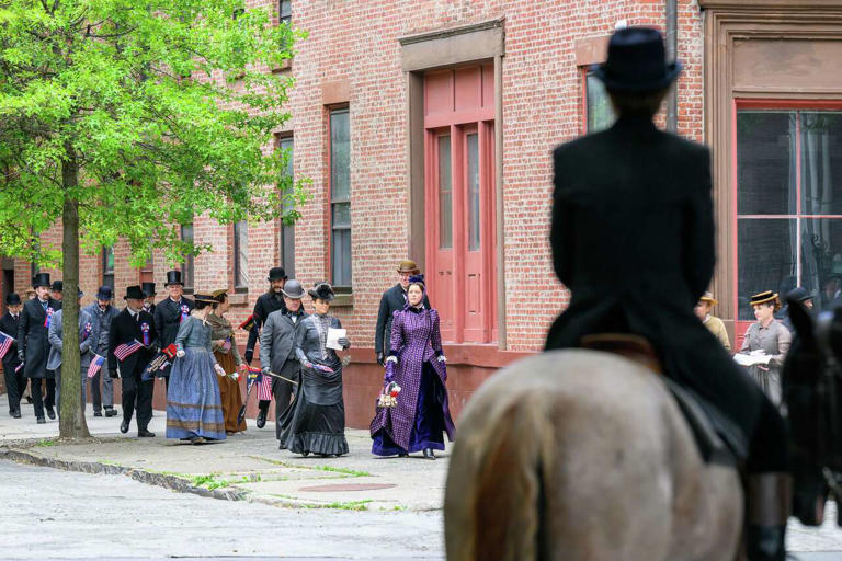 Photos: 'The Gilded Age' filming takes downtown Troy back in time