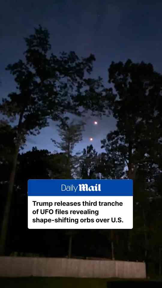 Trump administration releases new batch of UFO records