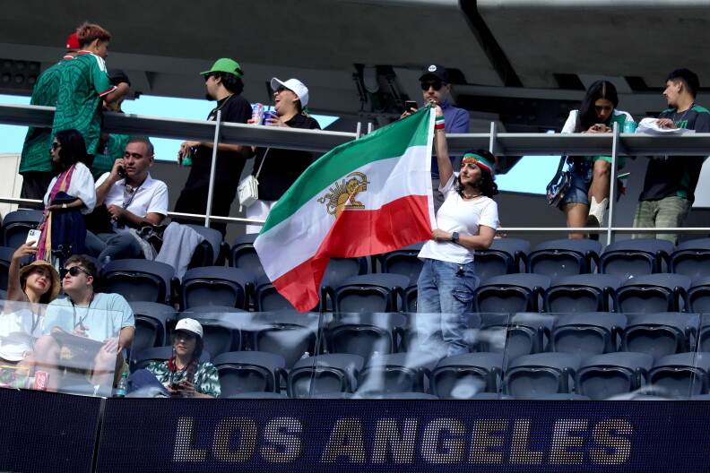 Fans expected a flag ban at Iran’s first World Cup match in LA, but it ...
