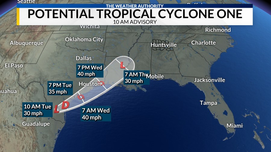 Tropical Storm Arthur likely to form by early Wednesday