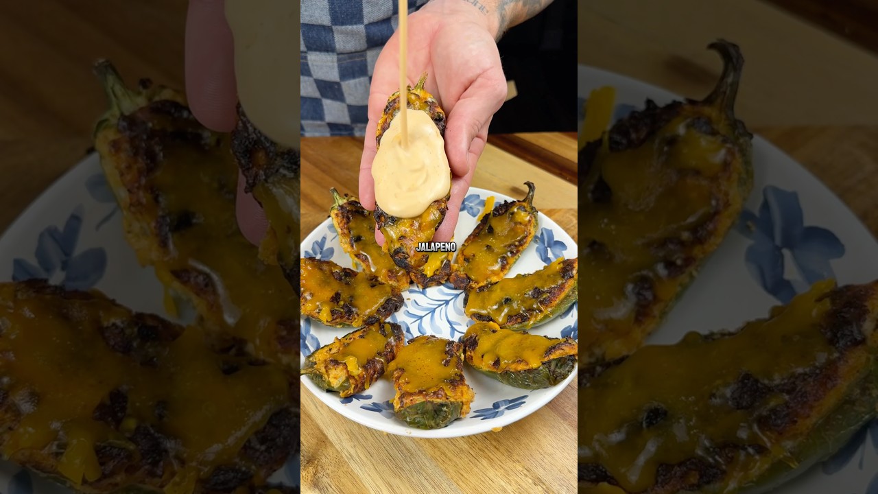 Dill pickle jalapeño poppers. Best snack ever