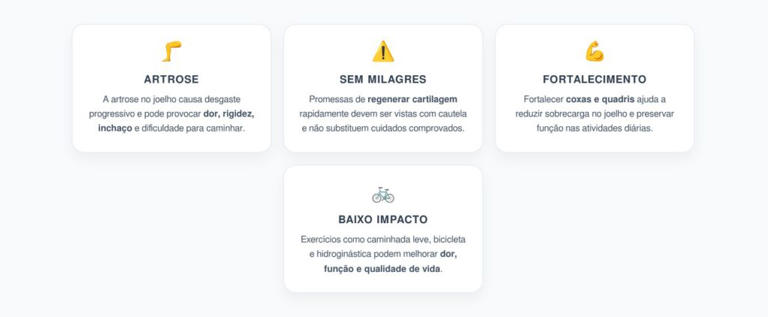 Como proteger o joelho com artrose sem cair na promessa de "regenerar ...