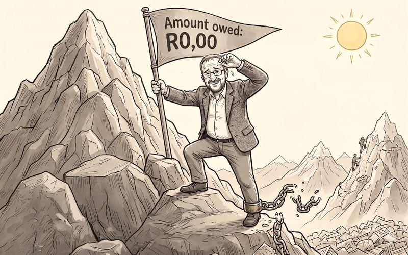 Mapping a new mindset - climbing our way out of financial debt