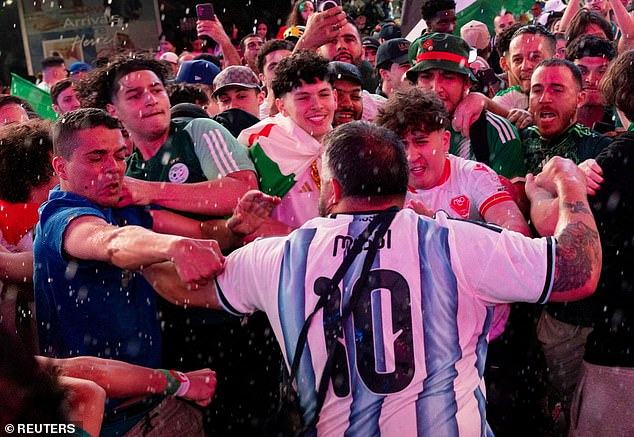 World Cup party descends into ugly brawl as Argentina and Algeria fans ...