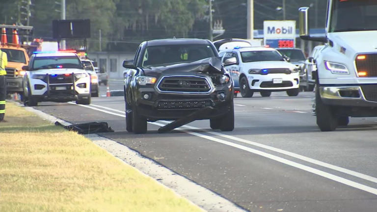 Pedestrian struck and killed by two vehicles in Lady Lake