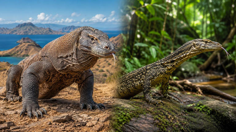 Komodo dragon vs monitor lizard: What is the real difference?