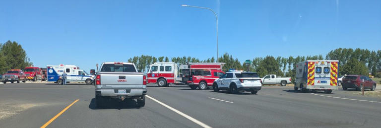 US 395 lanes reopened after collision near Monroe Road