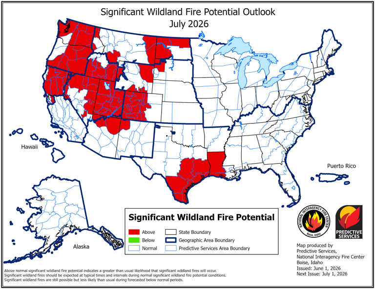 Wildfire threat above average for Washington all summer, experts say
