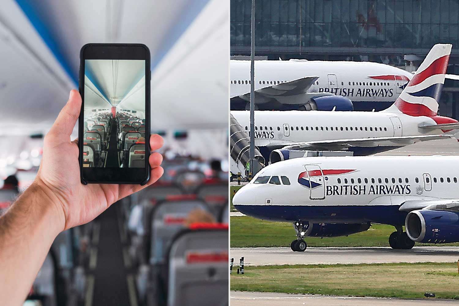 Cellphone bursts into flames on passenger jet heading to Las Vegas ...