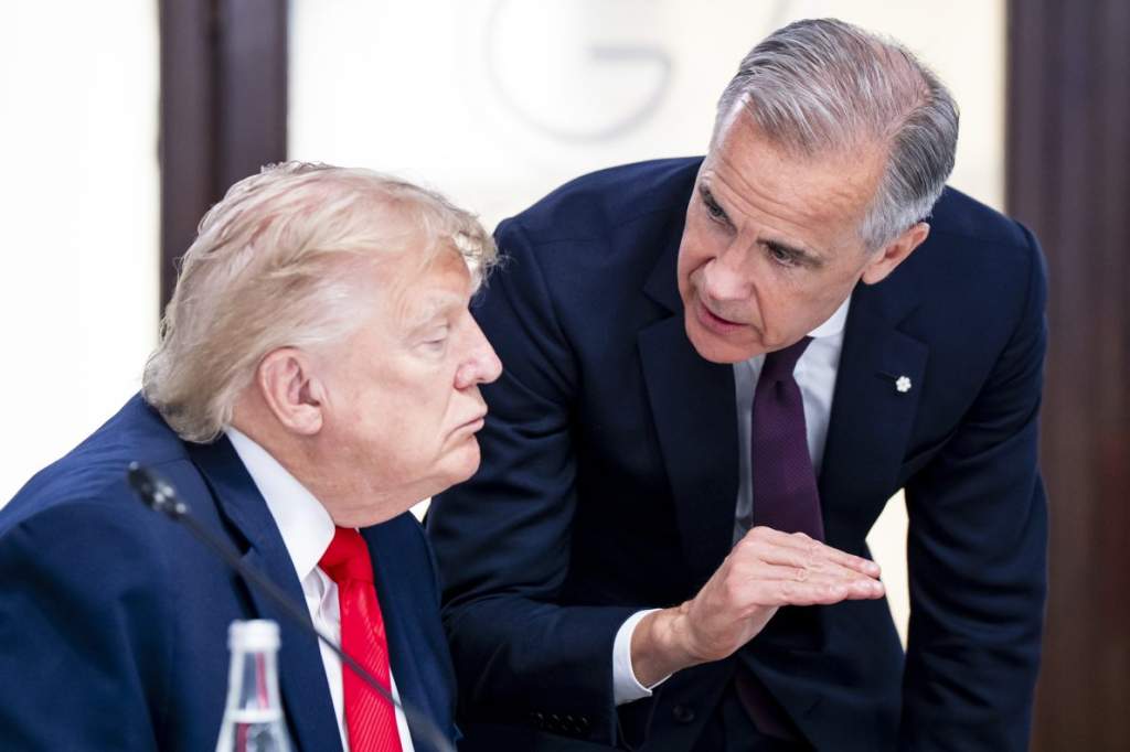 Carney caught on hot mic pitching Chinese EV import deal to Trump at G7