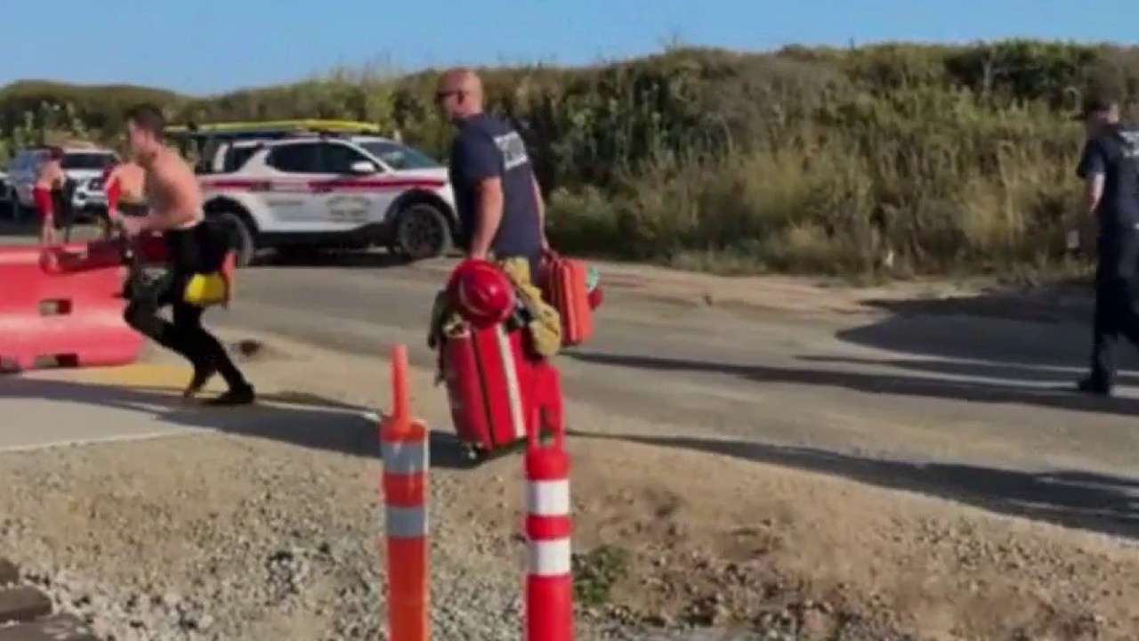 Two people rescued after being swept by the tide at Bonny Doon Beach