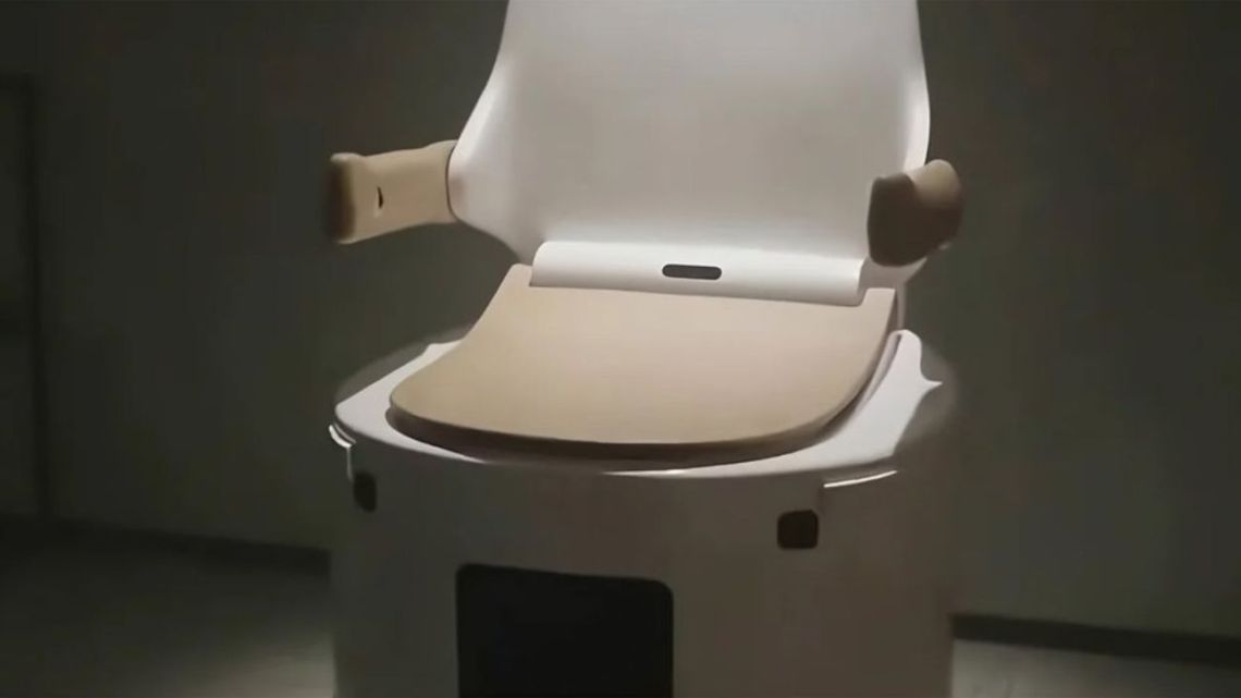 Una empresa china presentó el primer inodoro autónomo del mundo ...