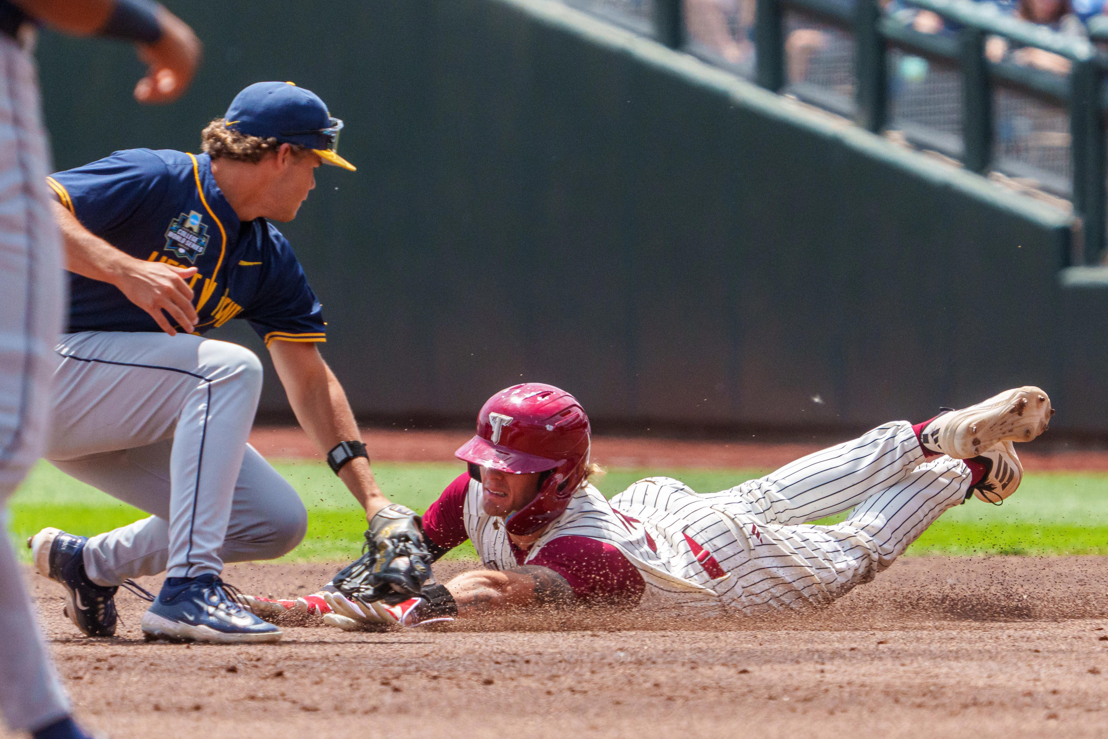 Troy baseball vs West Virginia in College World Series: Score, highlights