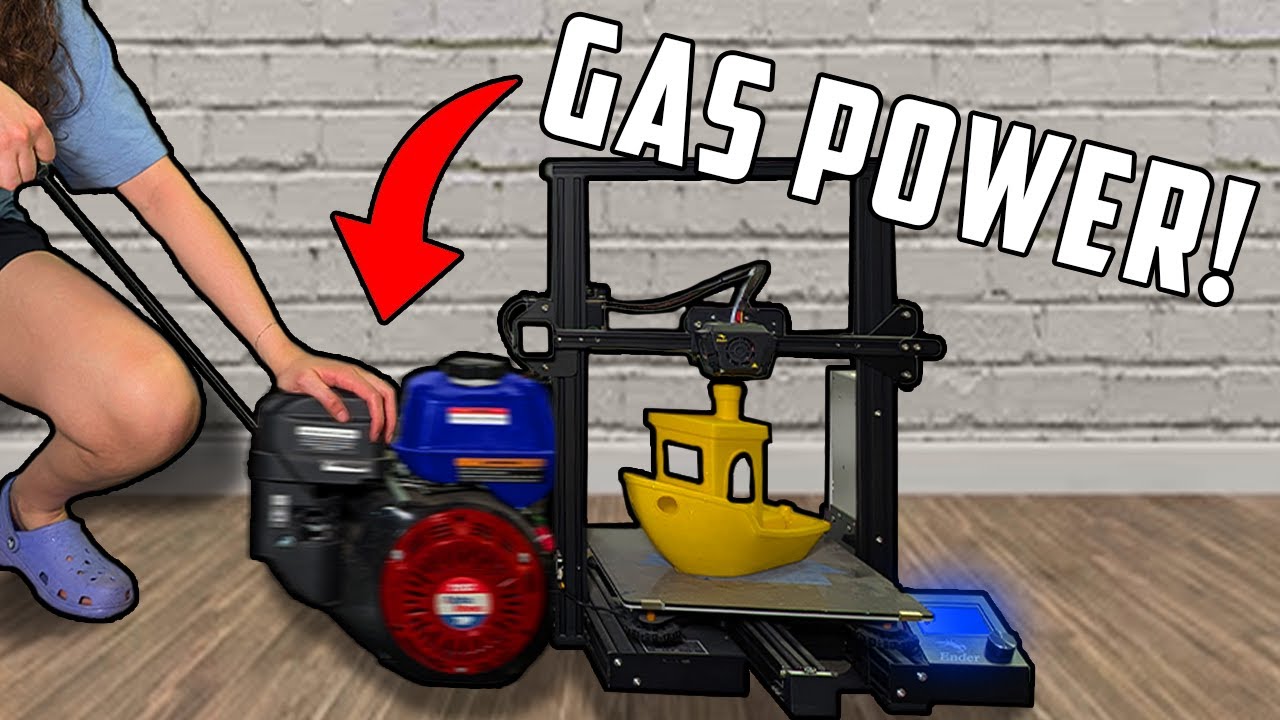 Gas powered 3D printer