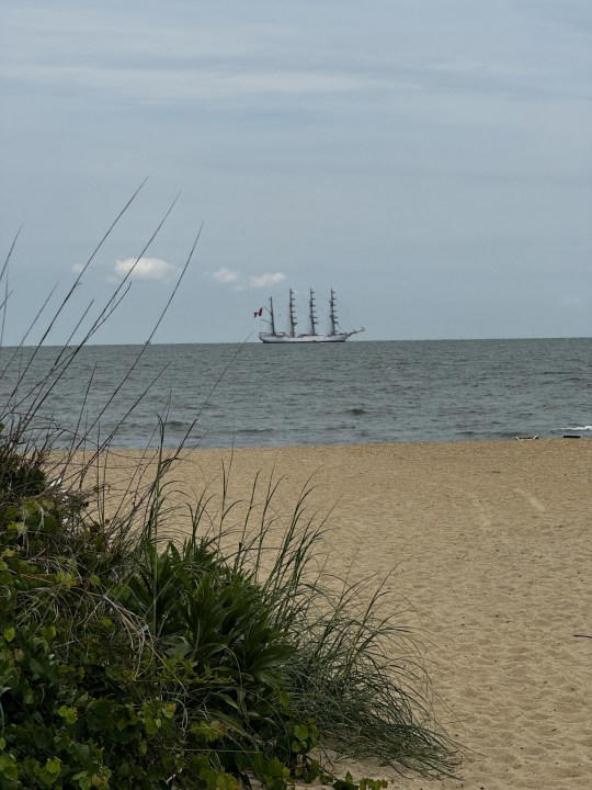 Tall ships arriving for parade of sail in Virginia Beach area