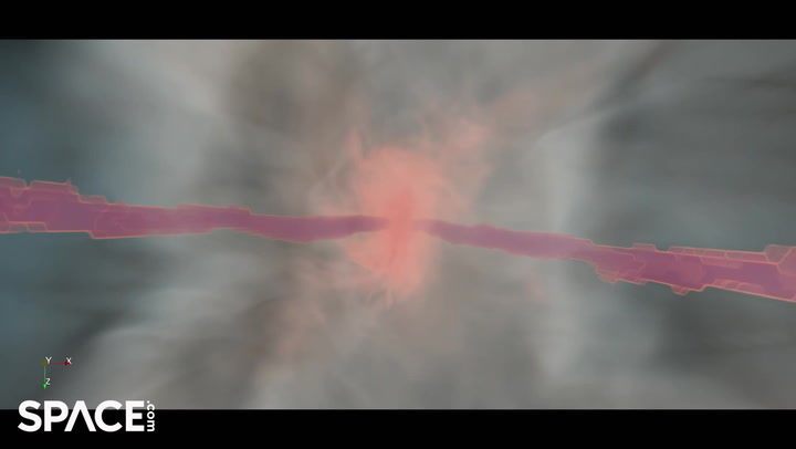 Watch the evolution of a jet formed by a collapsar