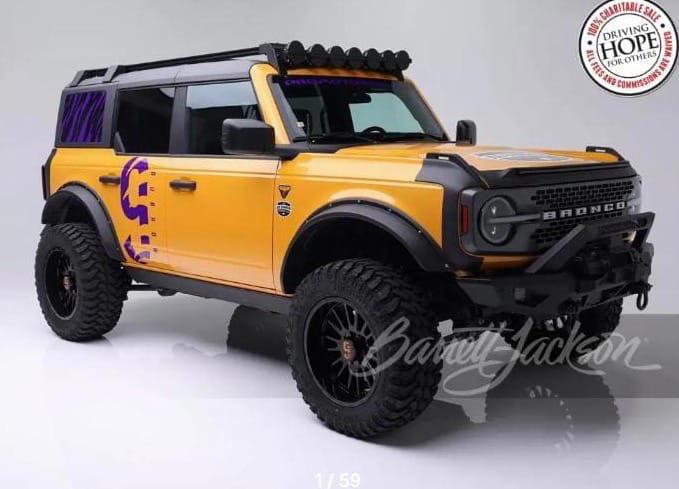 Joe Burrow's one-off Ford Bronco heads to Barrett-Jackson with every ...