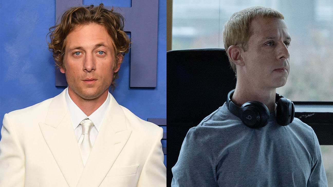 Jeremy Allen White reacts to Jeremy Strong's Mark Zuckerberg voice