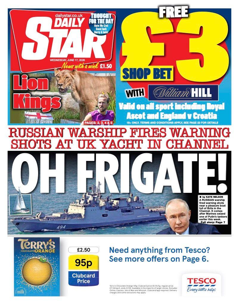 'Scary' clash in Channel and 'Oh frigate!'