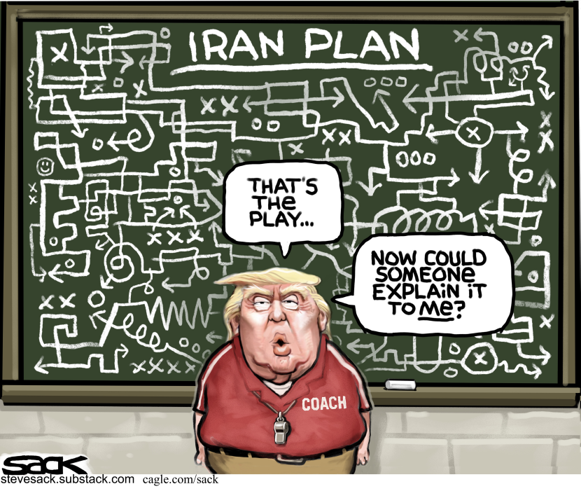 17 cartoons that perfectly capture Trump's Iran chaos