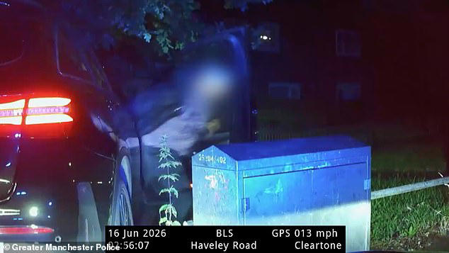 Moment Mercedes almost mows down pedestrian during 100mph police chase ...