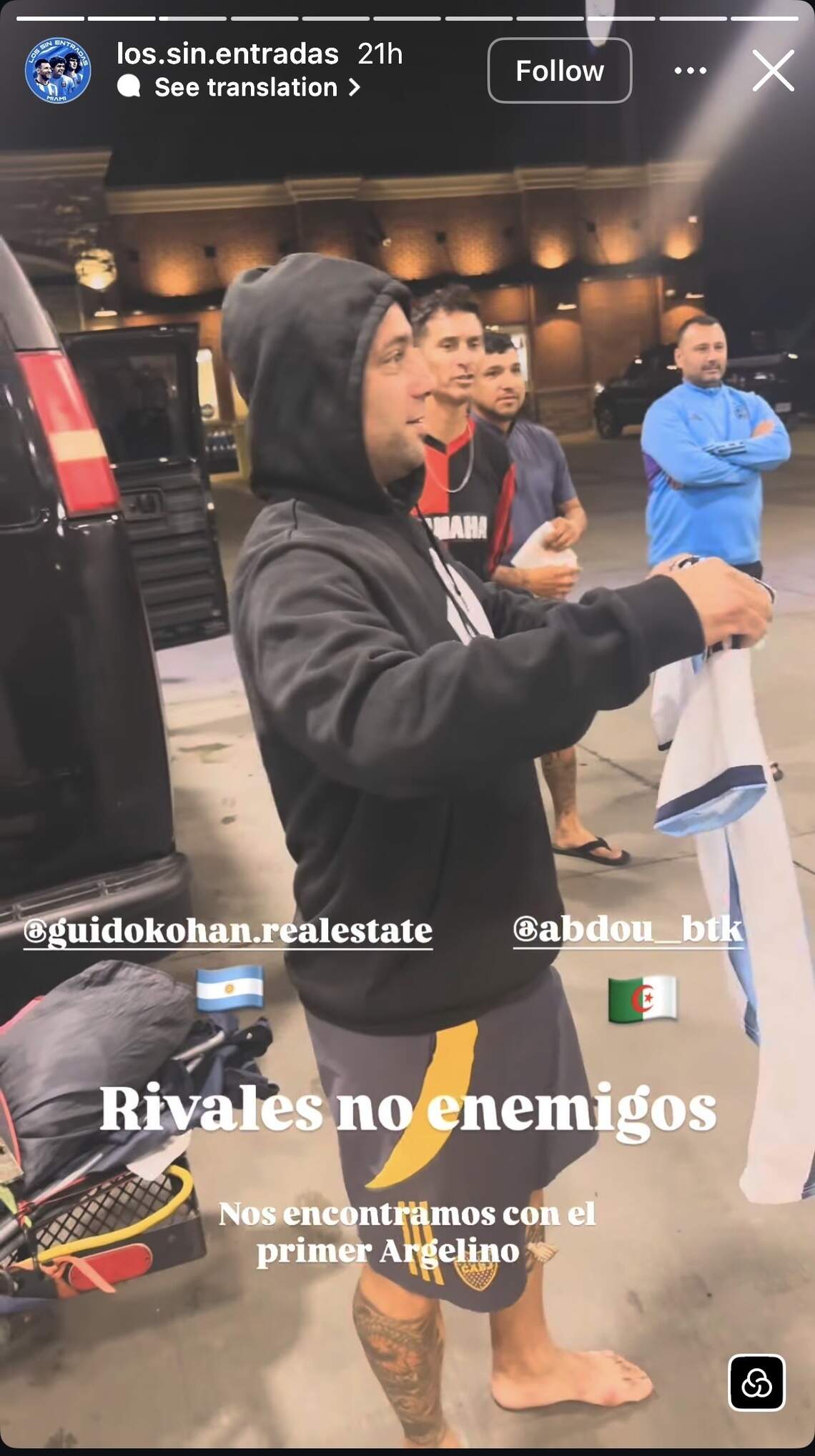 Argentina and Algeria fans swap jerseys at KC gas station ahead of ...