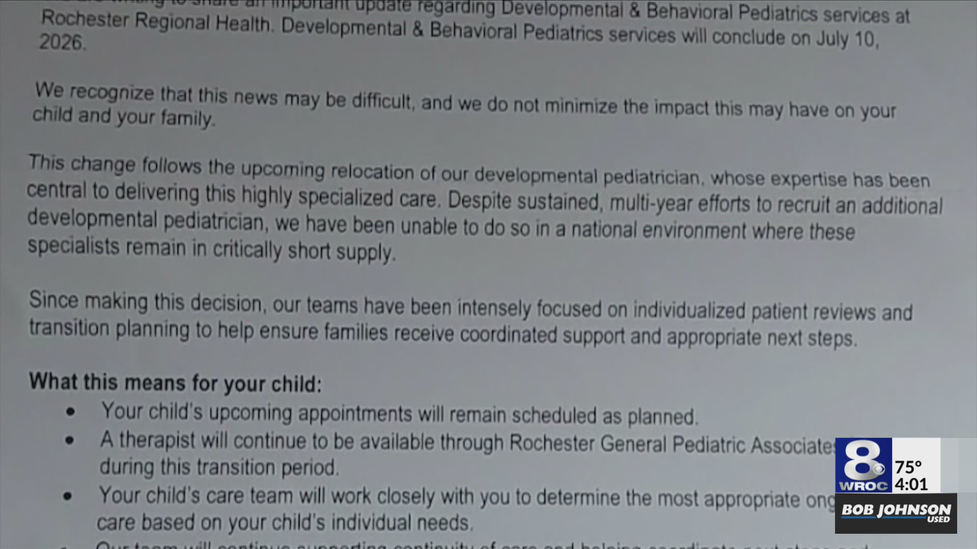Rochester Regional Health to end pediatric behavioral health services ...