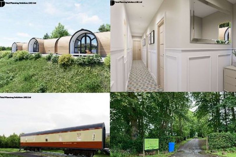 Train carriage and glamping pods off Middlesbrough's Brass Castle Lane ...