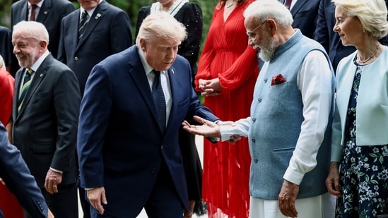PM Modi at G7 summit with Trump, Macron, Meloni and Zelenskyy amid US ...