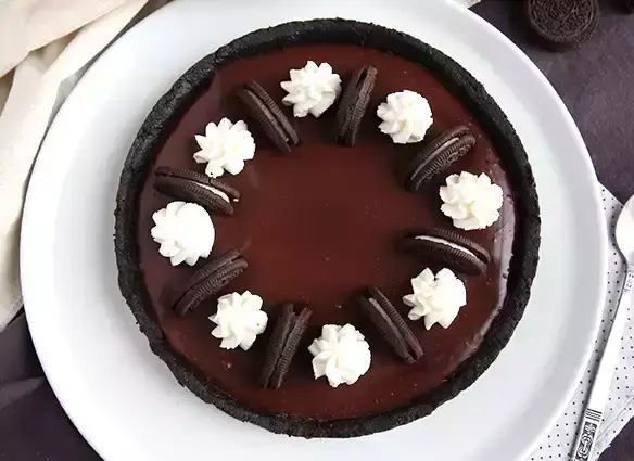 Taartje van Oreo en chocolade